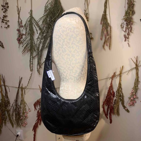 Sondra Roberts | Bags | Sandra Roberts Crocodile Embossed Leather ...